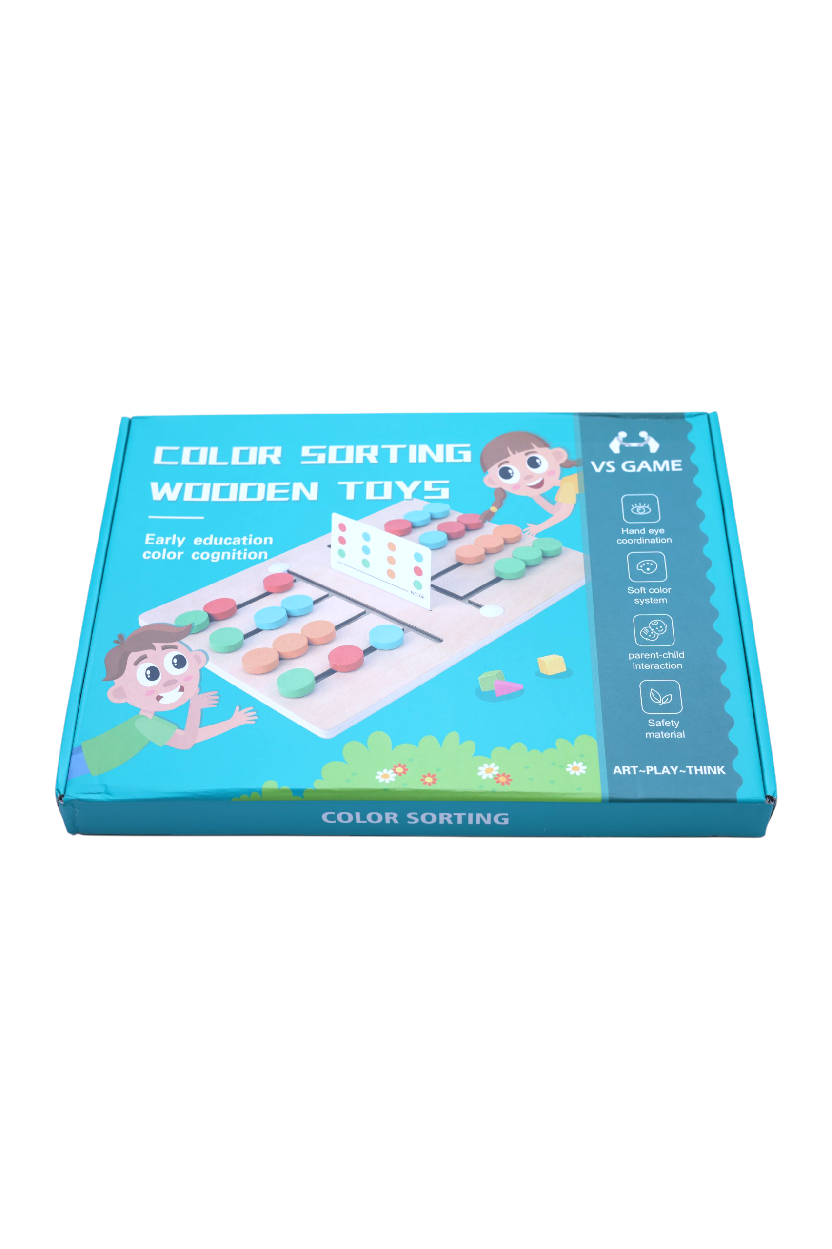 Wooden Color Sorting Board for Toddlers – Montessori Educational Toy ...